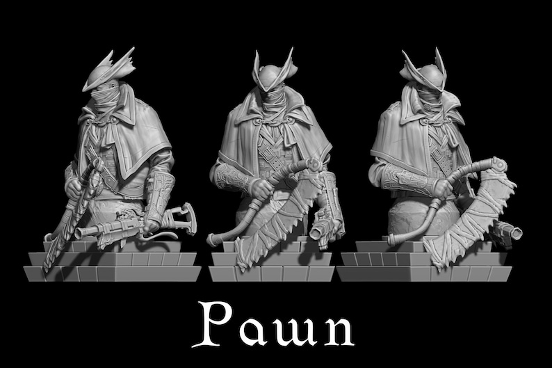 Bloodborne Chess Set | Handcrafted Fantasy Chess Pieces | Dark Souls ...