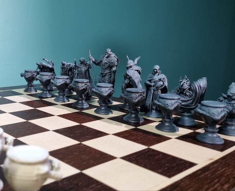 Elden Ring Chess Set | Handcrafted Fantasy Chess Pieces | Dark Souls ...