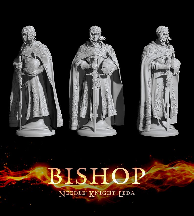 Elden Ring Chess Set | Handcrafted Fantasy Chess Pieces | Dark Souls ...