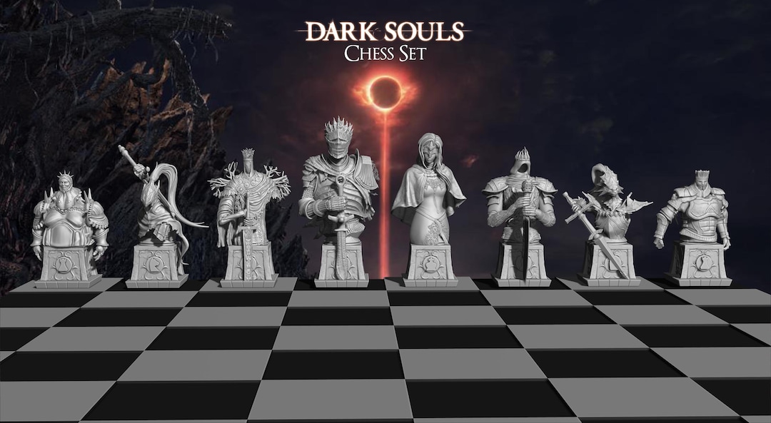 Dark Souls Chess Set | Handcrafted Fantasy Chess Pieces | Dark Souls ...