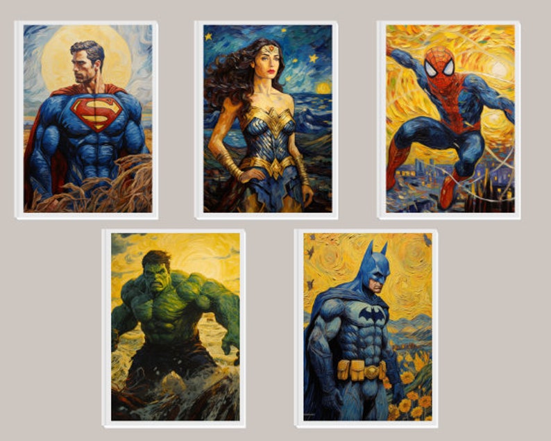 Superhero Prints, Superhero Wall Art, Digital Superhero Poster, Kids ...