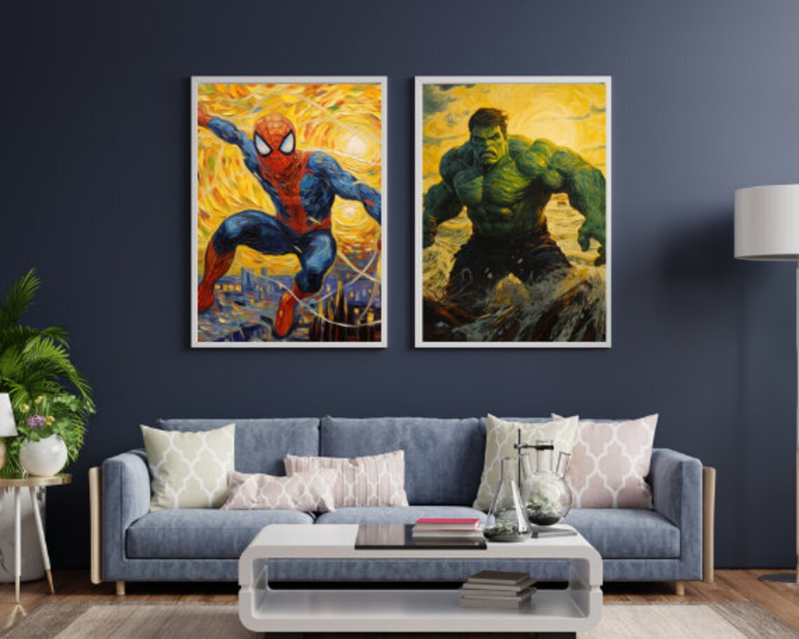Superhero Prints, Superhero Wall Art, Digital Superhero Poster, Kids ...