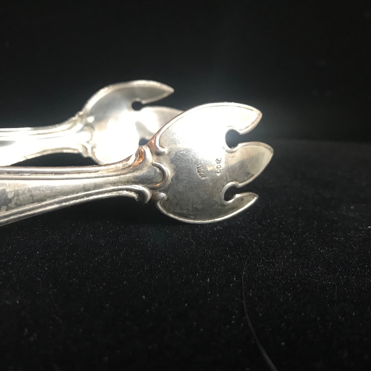 Vintage Tongs, Silverware, 800 Silver Claw Pincer Sugar Tongs, Barware ...