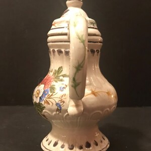 Antique Porcelain Creamer, 19th Century French Pottery, White Faience ...
