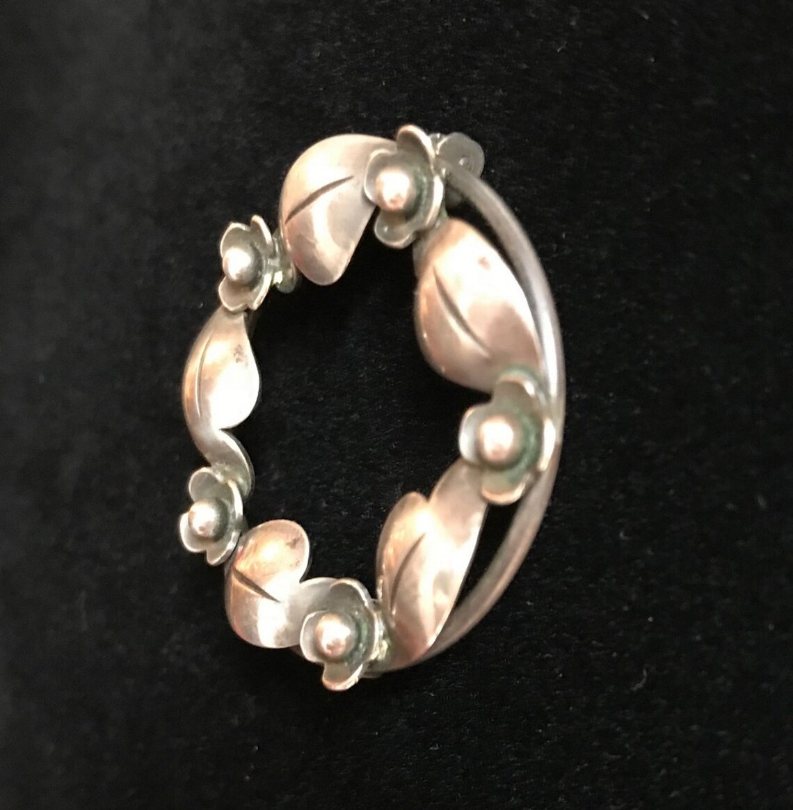 Vintage Danish 830 Silver Brooch, Circle Pin by John Lauritzen, Denmark ...