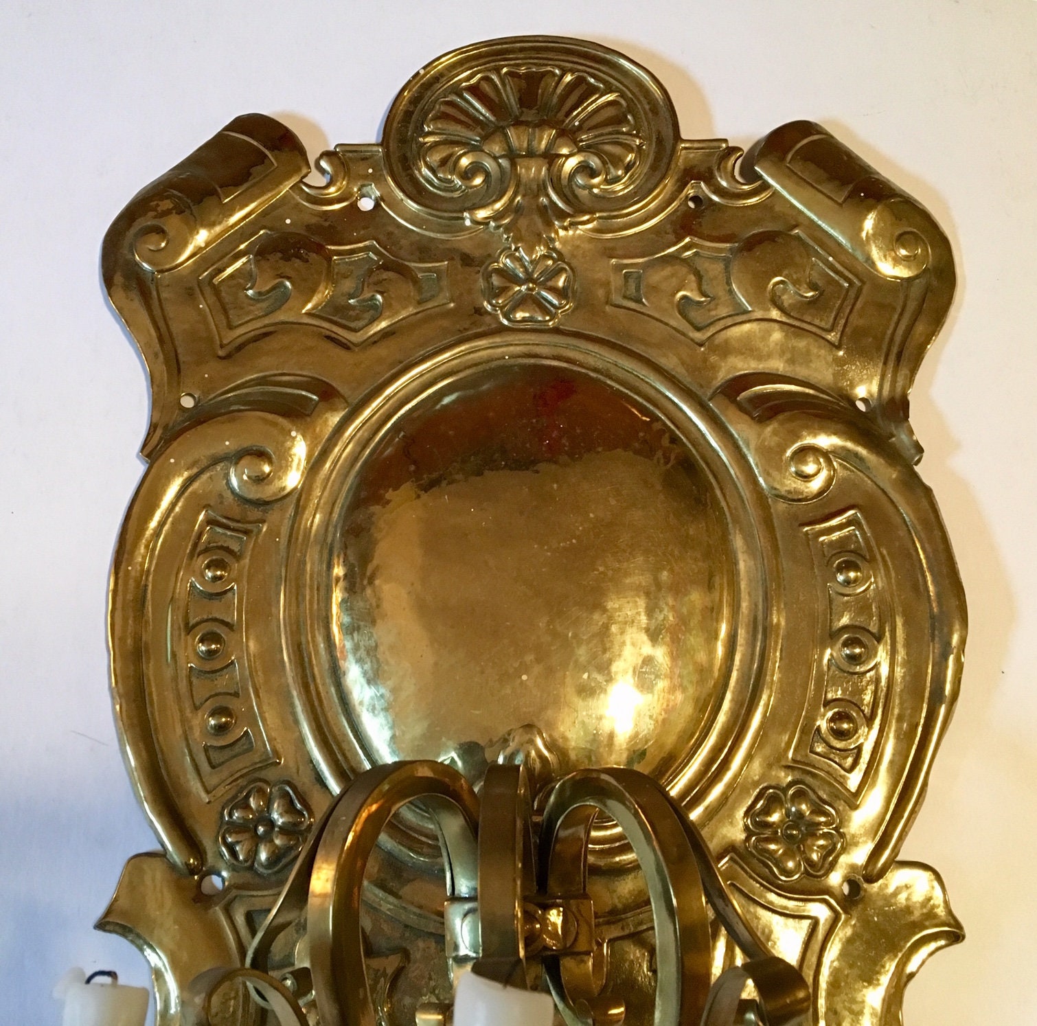Antique Wall Sconce Baroque Style 19th Century Large - Etsy