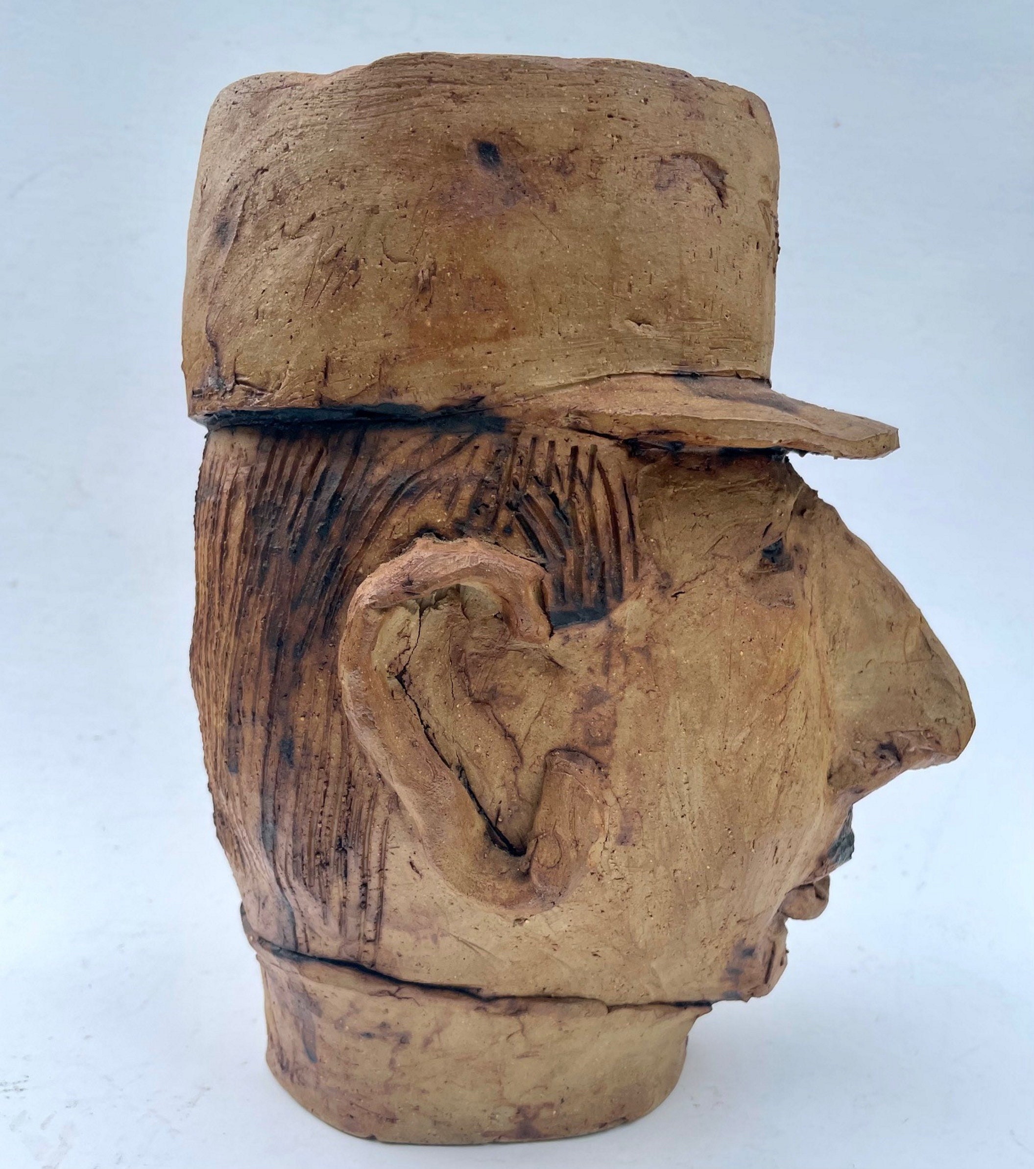 Original Pottery Sculpture Head Planter, General Charles De Gaulle ...