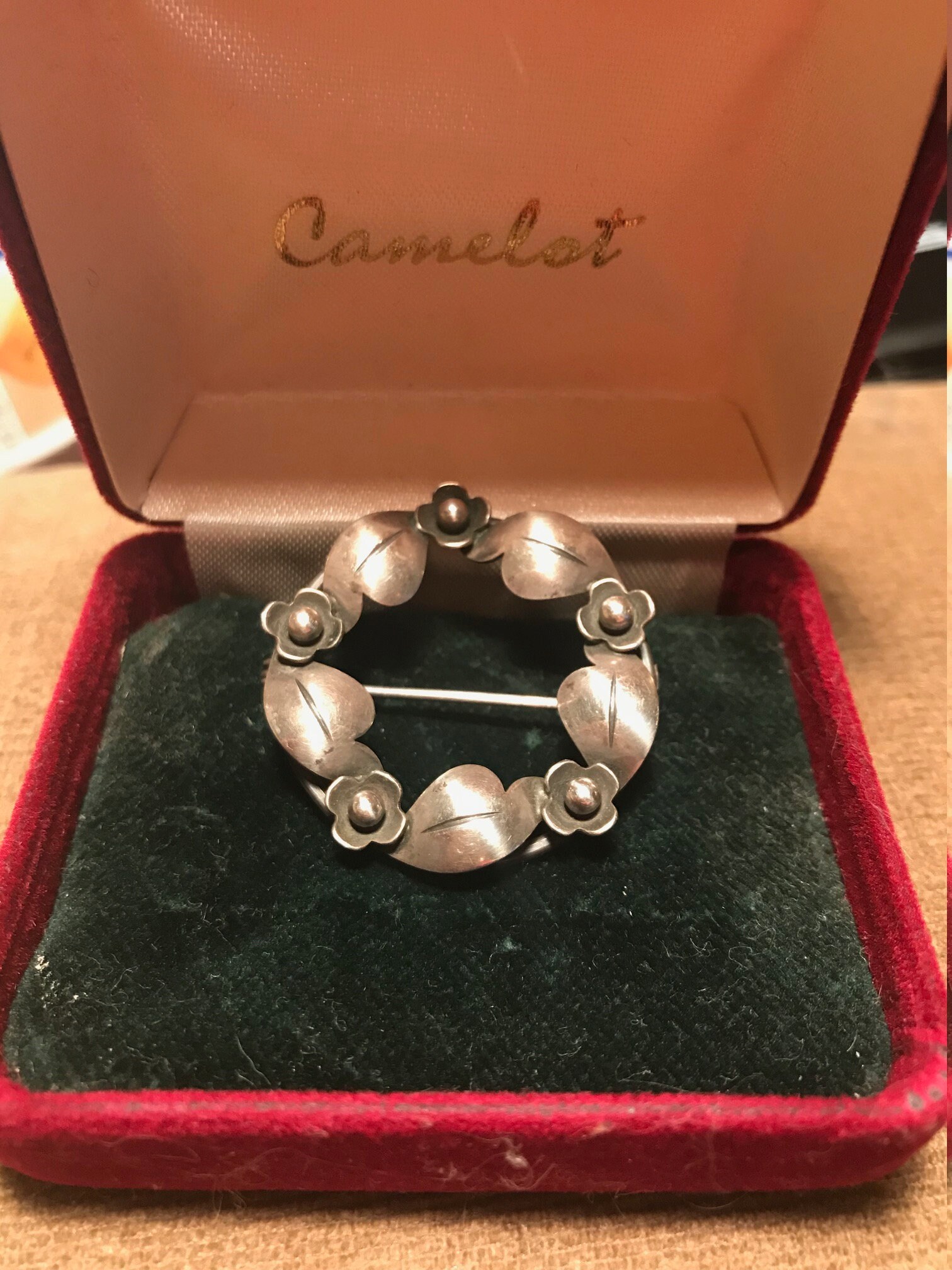 Vintage Danish 830 Silver Brooch, Circle Pin by John Lauritzen, Denmark ...