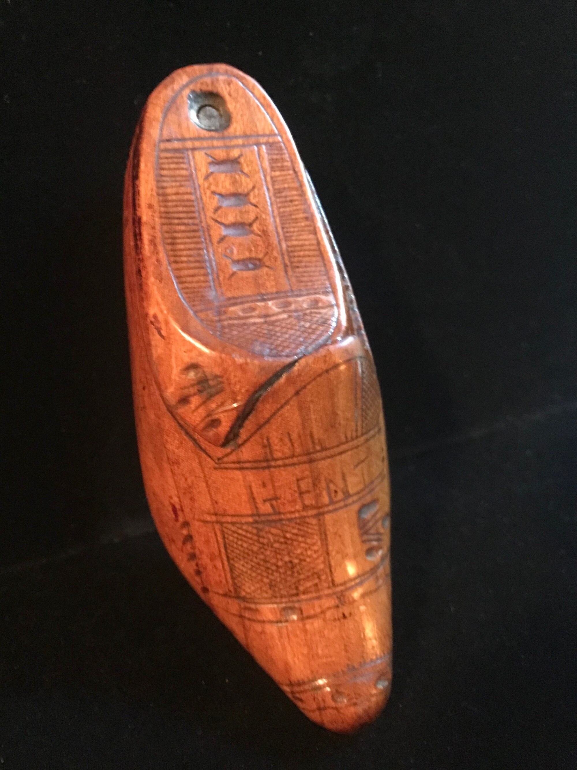 Antique 19th Century Shoe Snuff Box Hand Carved Wood - Etsy