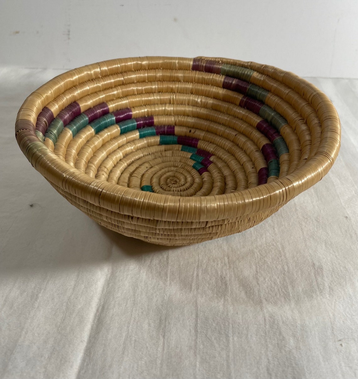 Vintage Hopi Native American Basket Coiled Southwest Fiber Art Weaving ...