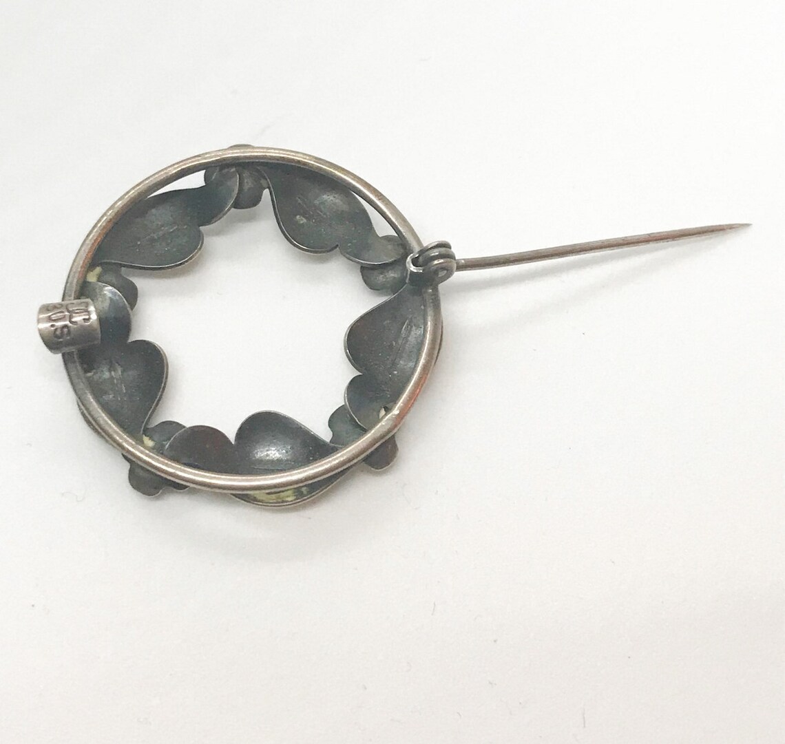 Vintage Danish 830 Silver Brooch, Circle Pin by John Lauritzen, Denmark ...