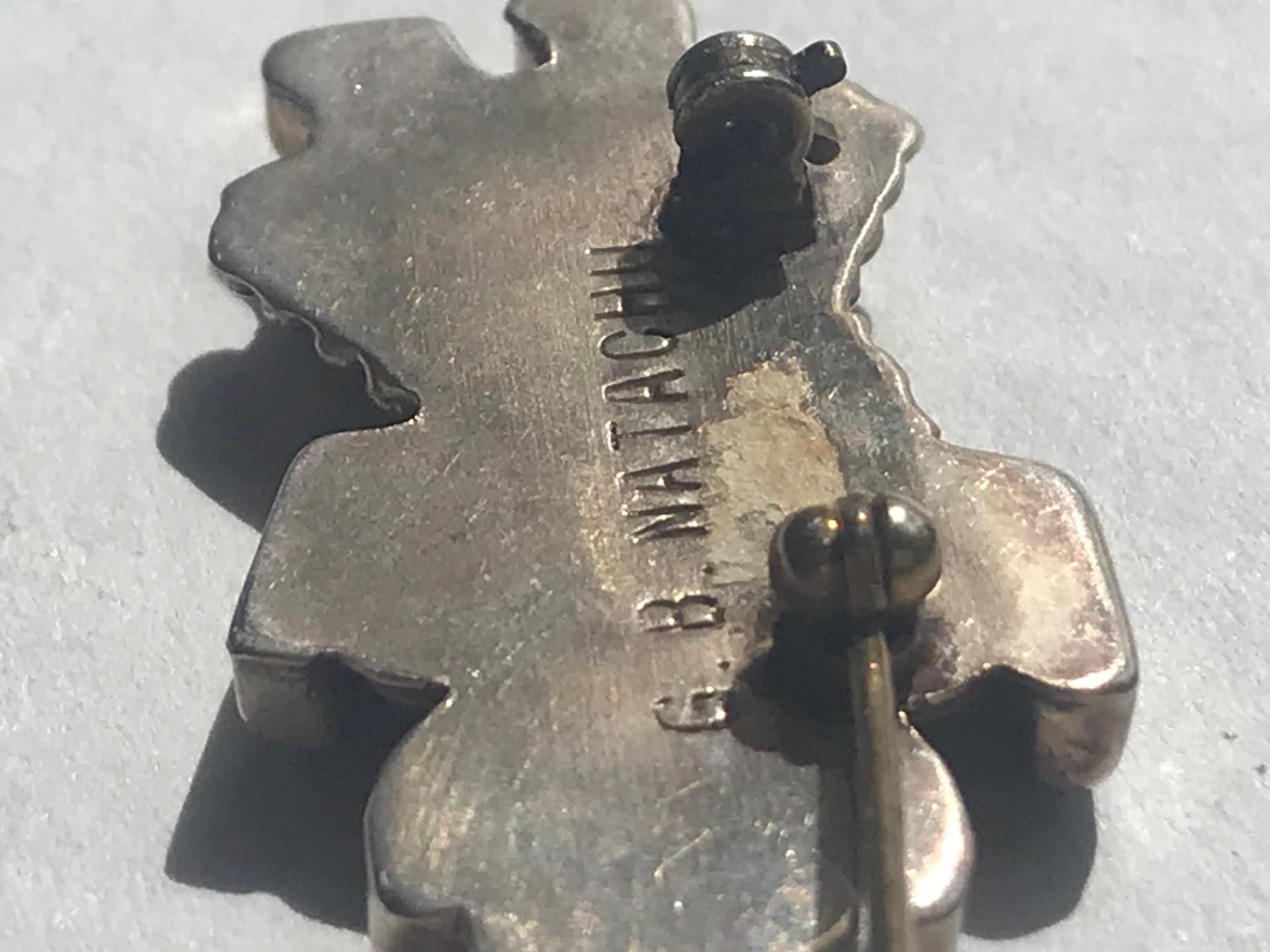 Vintage ZUNI Rainbow Dancer Brooch Pin, Signed. - Etsy