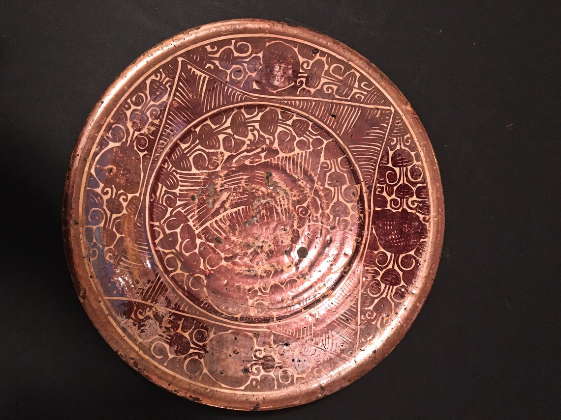 Ancient Pottery Islamic Lustre Bowl Plate Rare Kashan - Etsy