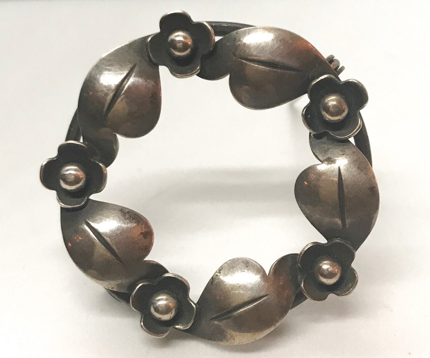 Vintage Danish 830 Silver Brooch, Circle Pin by John Lauritzen, Denmark ...