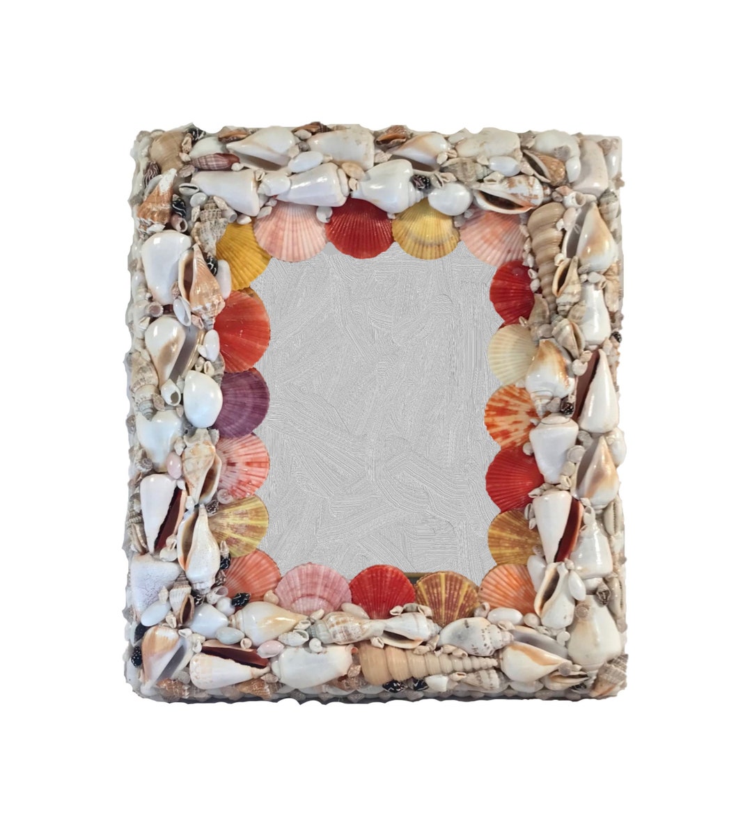 Shell Frame Mirror, Beach House Decor, Sea Shell Wall Décor, Vintage ...