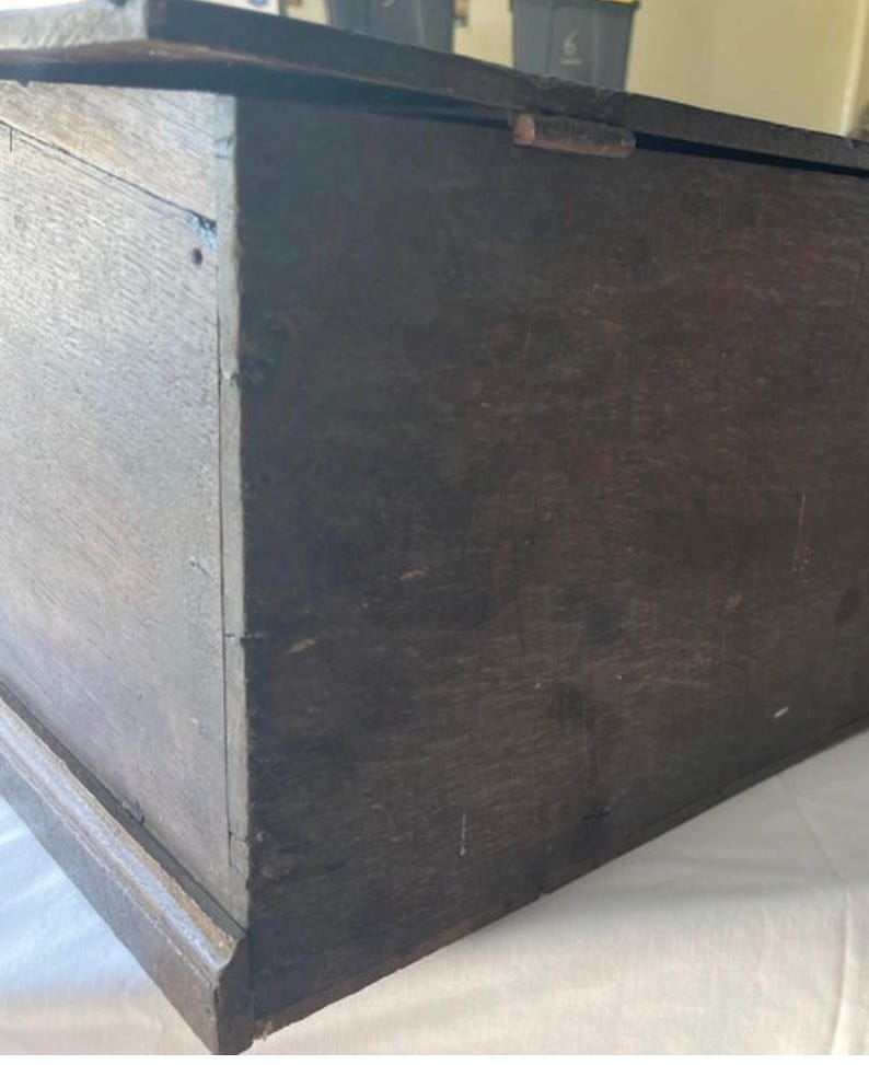 17th Century English Jacobean Carved Oak Bible Box. Jacobean Antique ...