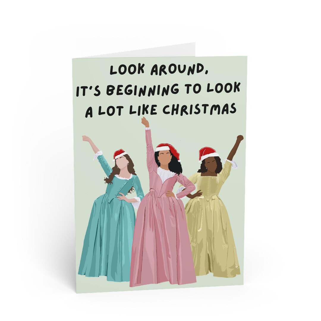 Hamilton Schuyler Sisters Christmas Greeting Cards - Holiday Season ...
