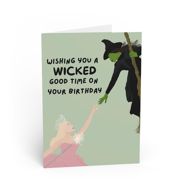 Wicked Birthday Card - Etsy UK