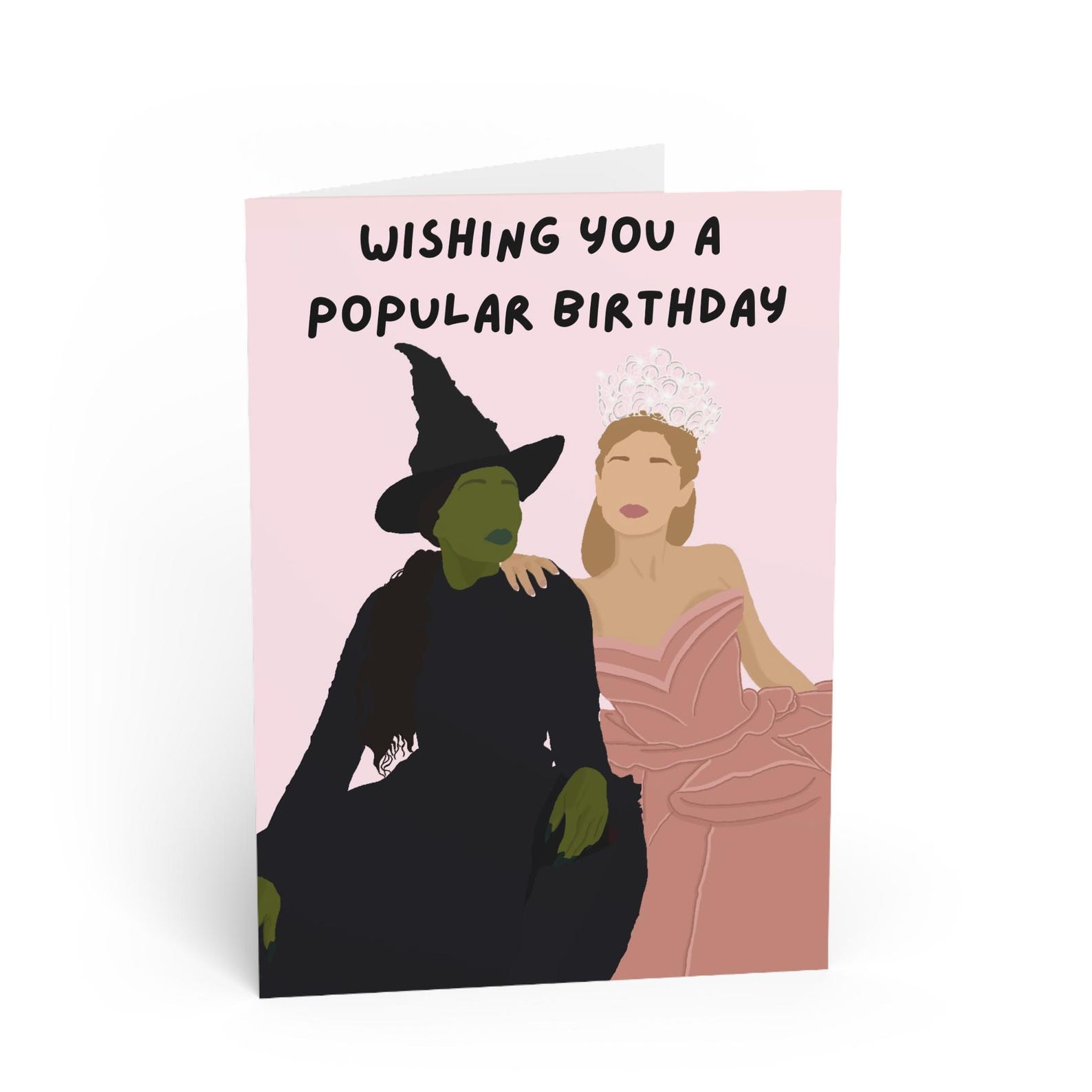 Wicked Movie Birthday Greeting Card, Wicked Theme Card, Broadway ...