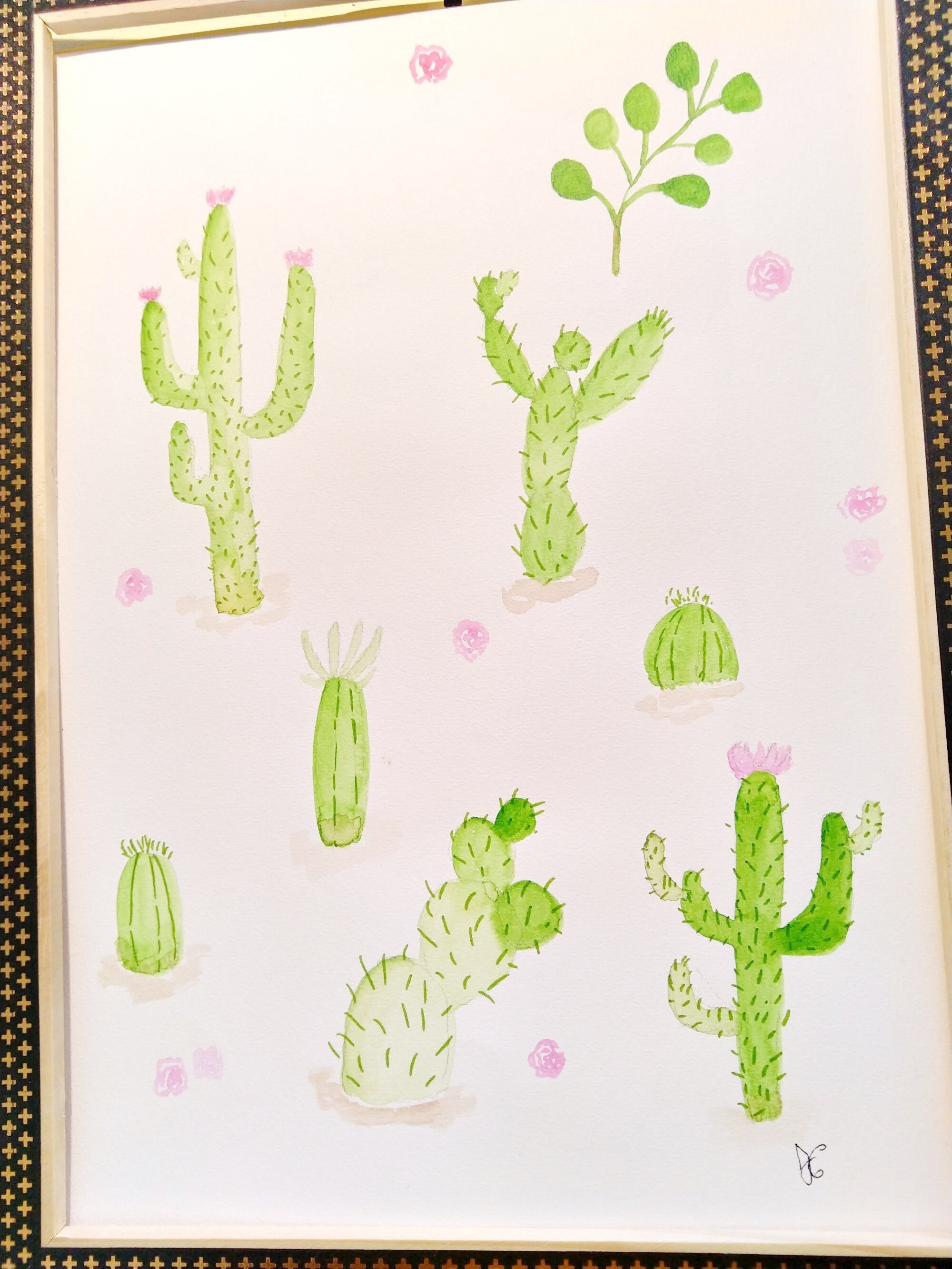 Cartel botánico cartel de cactus ilustración botánica | Etsy
