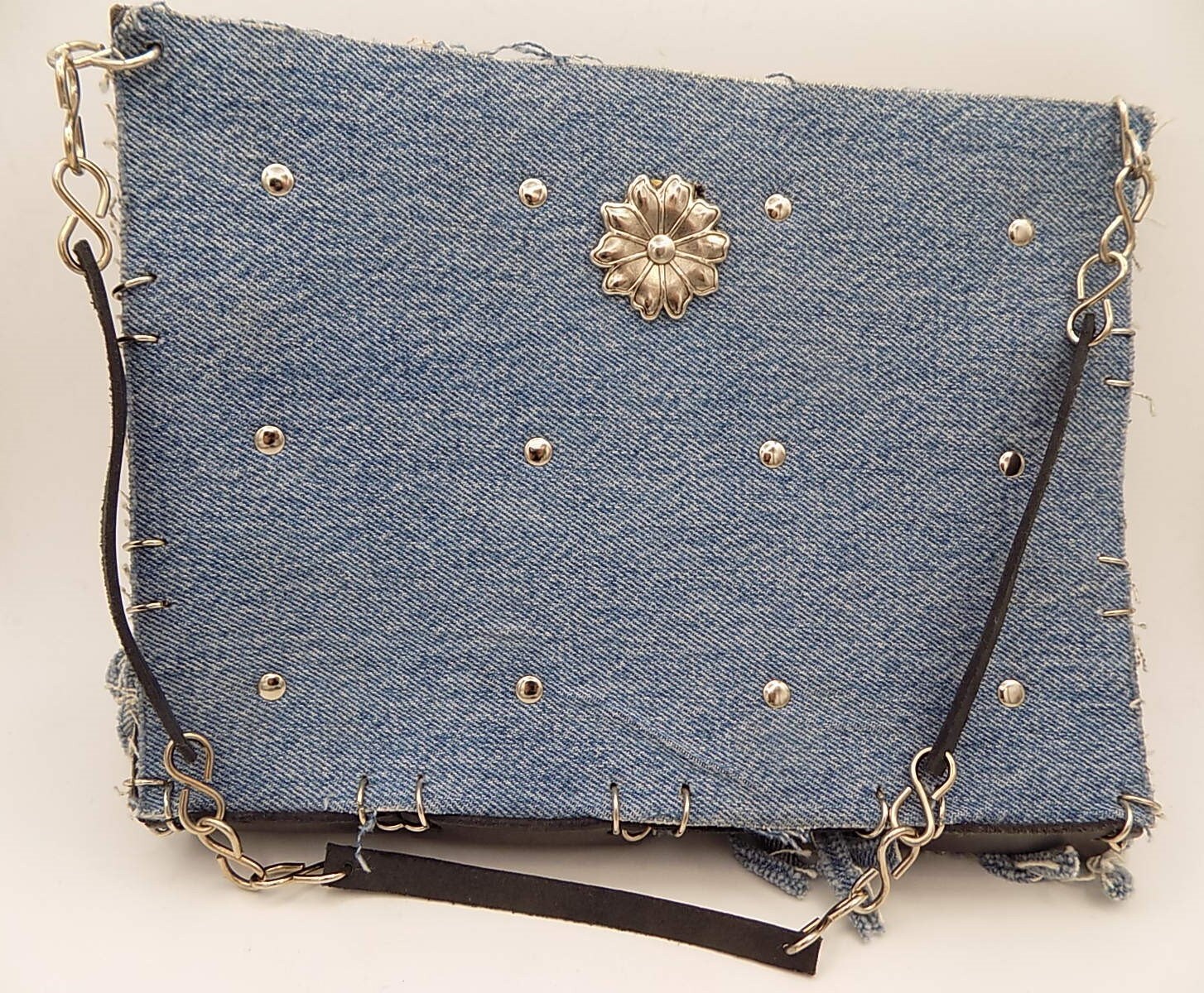 Small Bag, Handmade, in Jeans, Covered With Denim Straps, Women's Bag ...