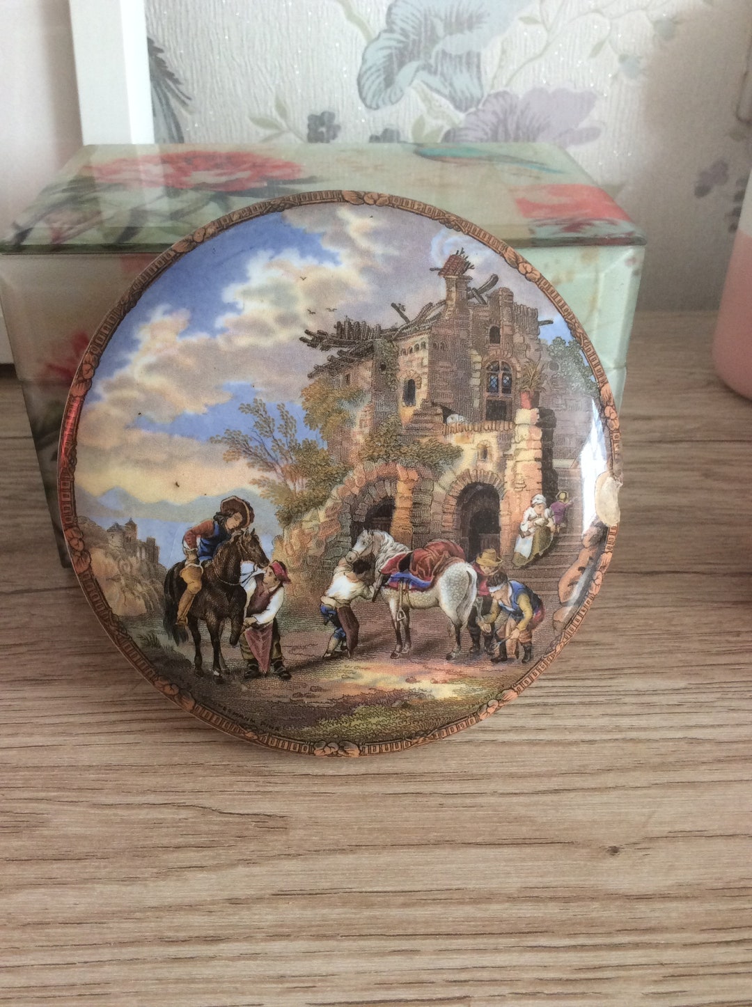 Antique Victorian Prattware Pot Lid/victorian Prattware/antique ...