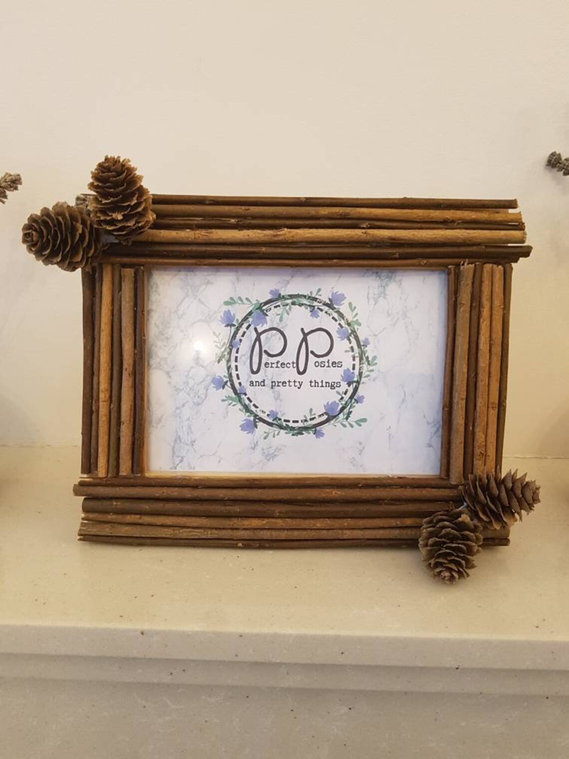 Photo Frame Wooden Twig Sticks Branches A5 Real Handmade - Etsy