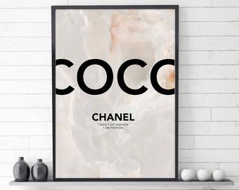 Coco chanel poster | Etsy