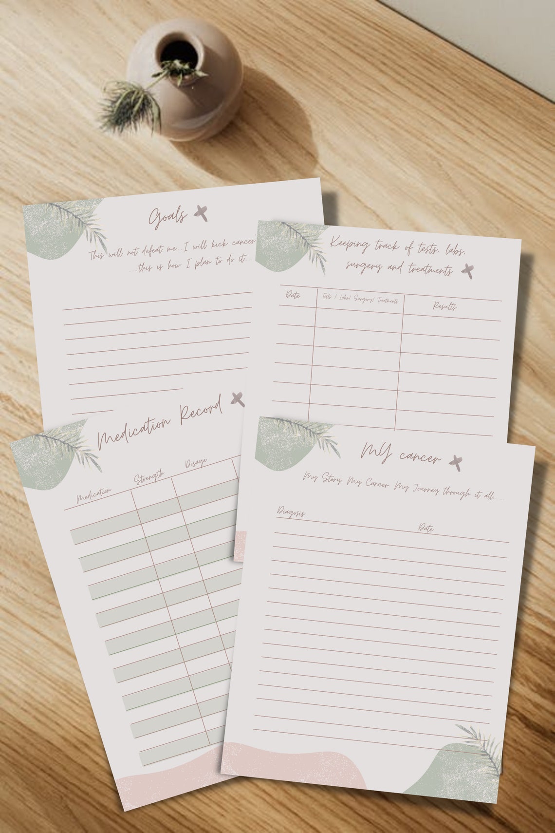 Cancer Journal Printable Cancer Survivor Cancer Patient - Etsy