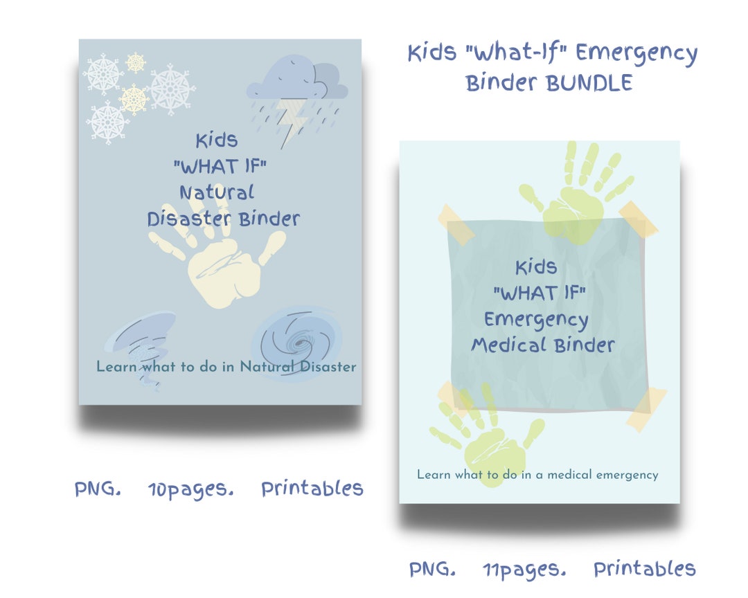 Emergency Binder for Kids Printable | What If Emergency Planner ...