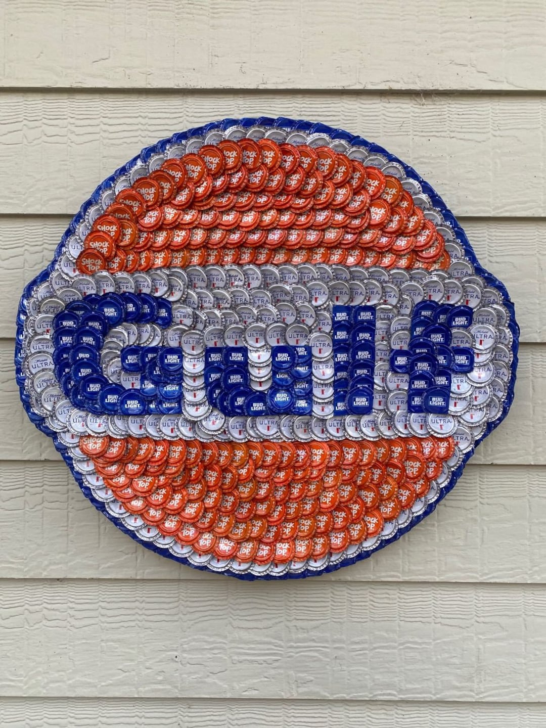 Bottle Cap Art - Gulf Oil Emblem - Etsy