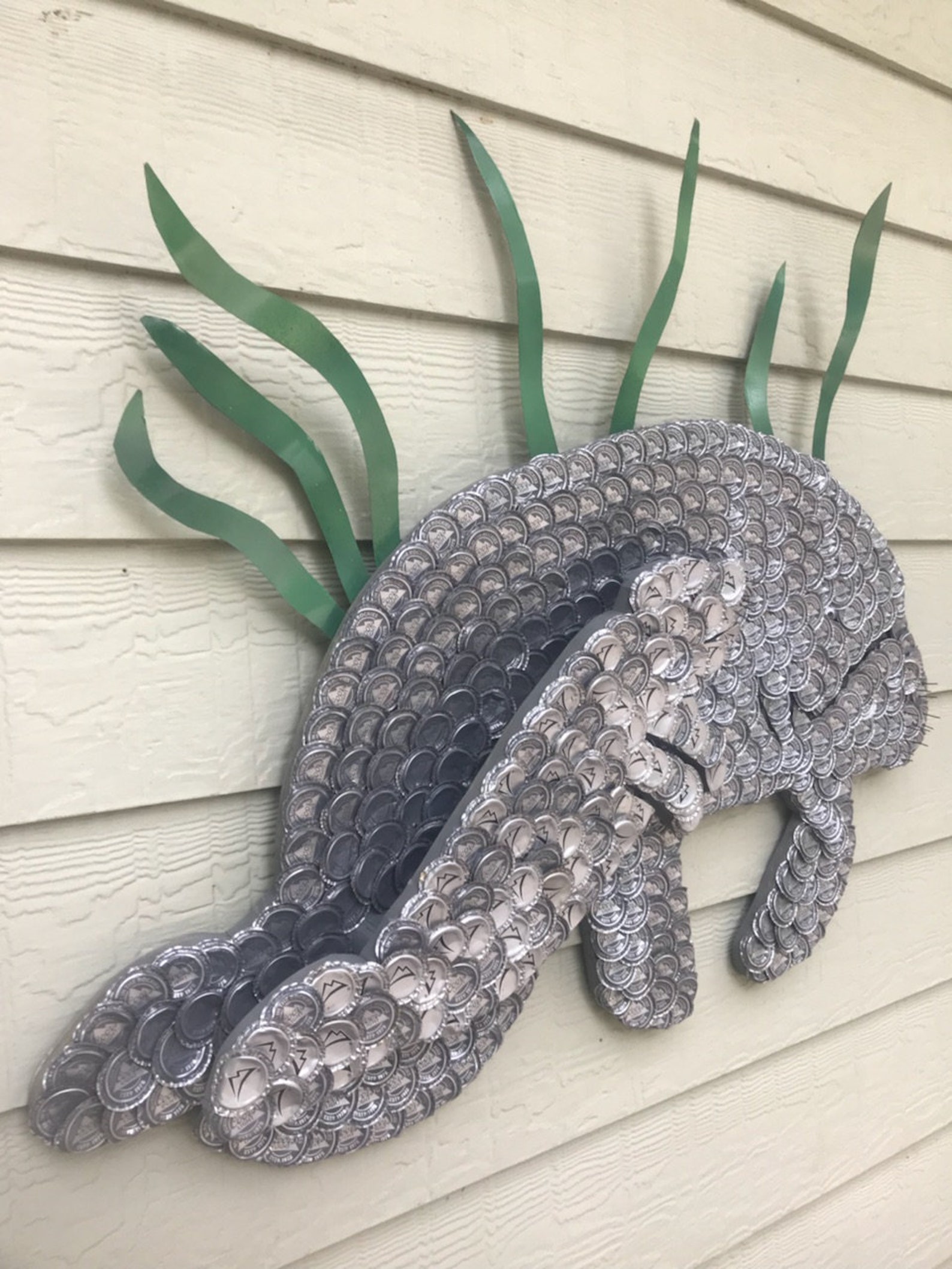 Bottle Cap Art - Manatee Mother & Baby **contact Tex @ (850) 294-1548 ...