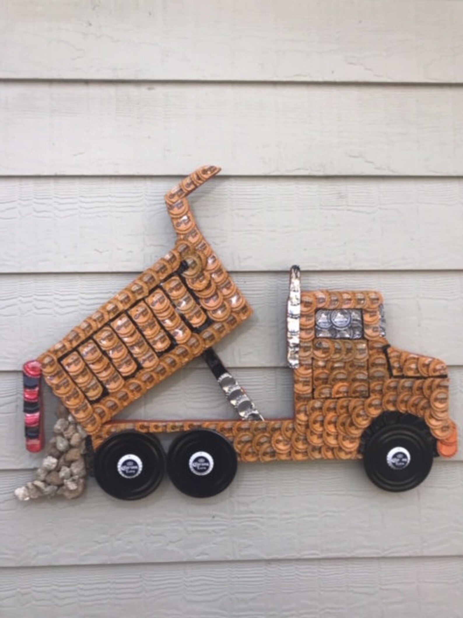 Bottle Cap Art - Dump Truck - Etsy