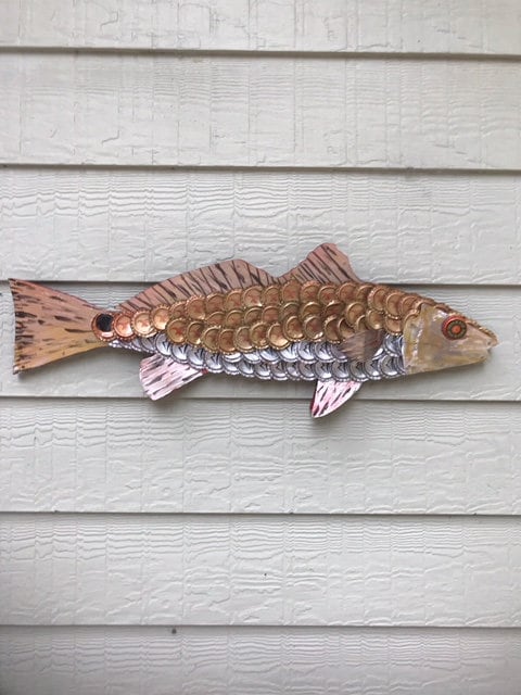 Bottle Cap Art - Red Fish, Small - Etsy