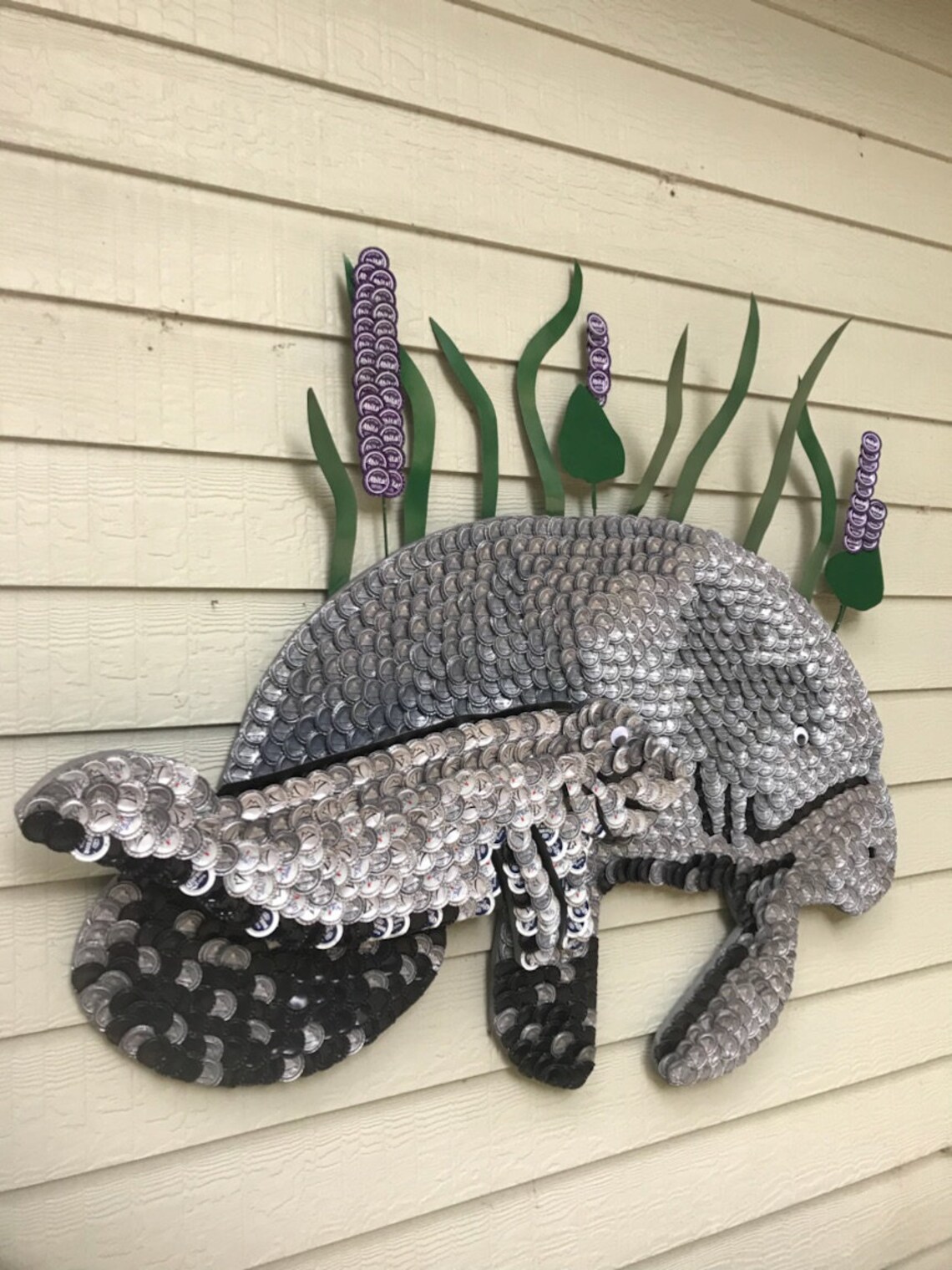 Bottle Cap Art - Manatee Mother & Baby **contact Tex @ (850) 294-1548 ...