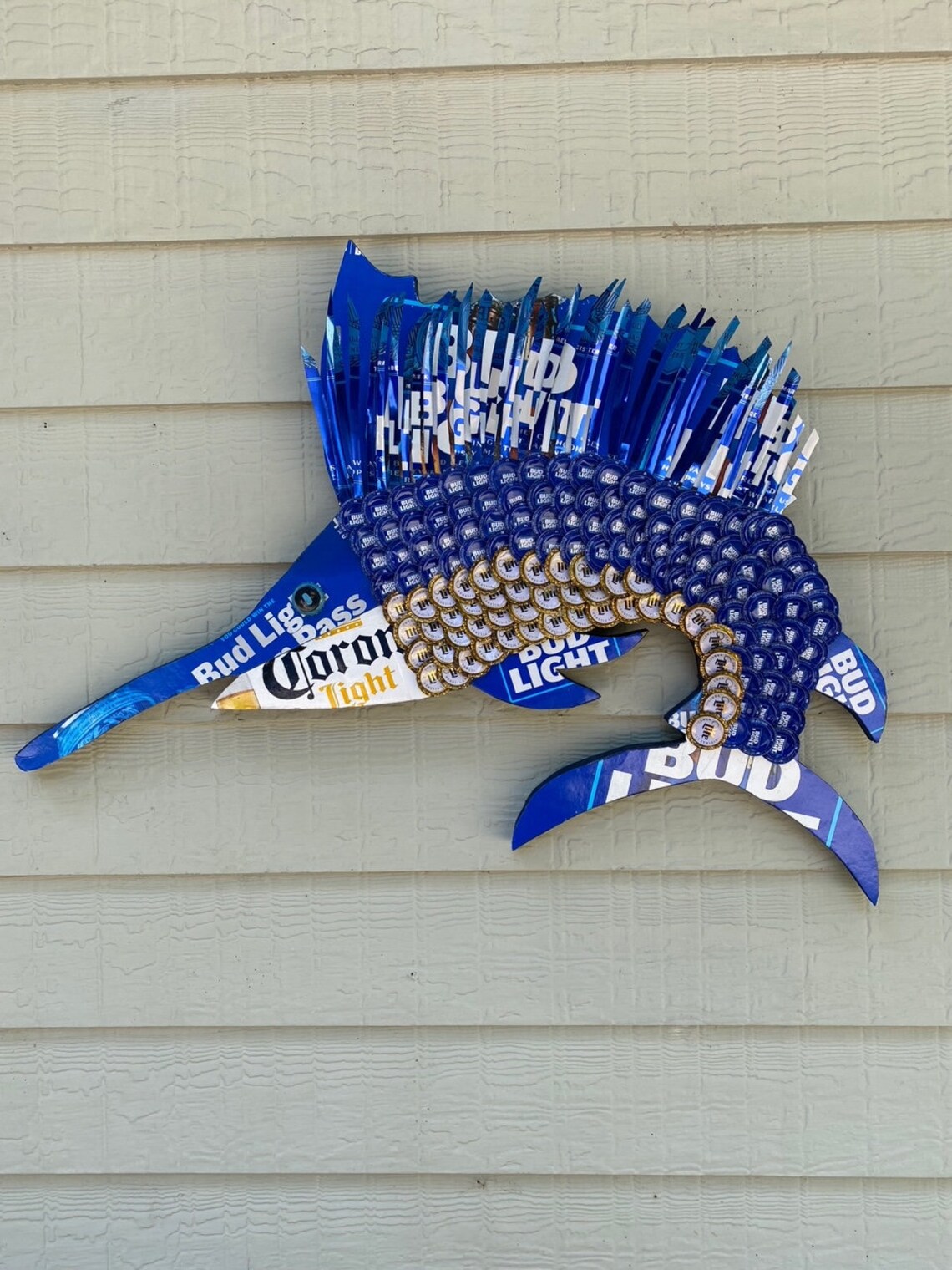 Bottle Cap Art - Sailfish - Etsy