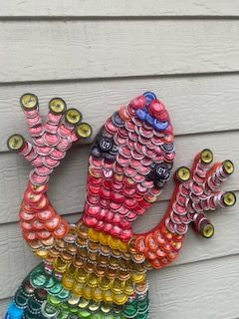Bottle Cap Art - Eclectic Gecko - Etsy