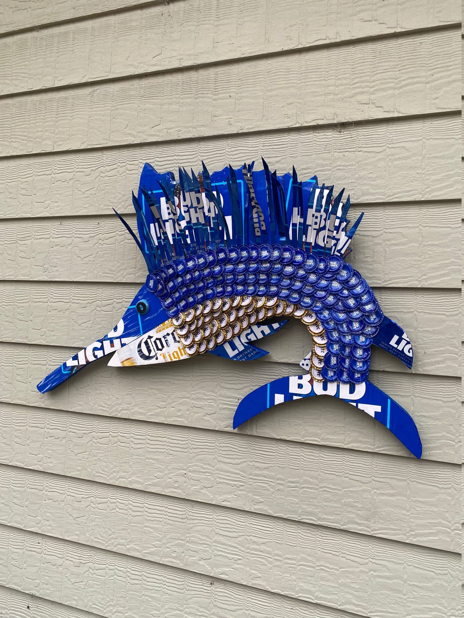 Bottle Cap Art - Sailfish - Etsy