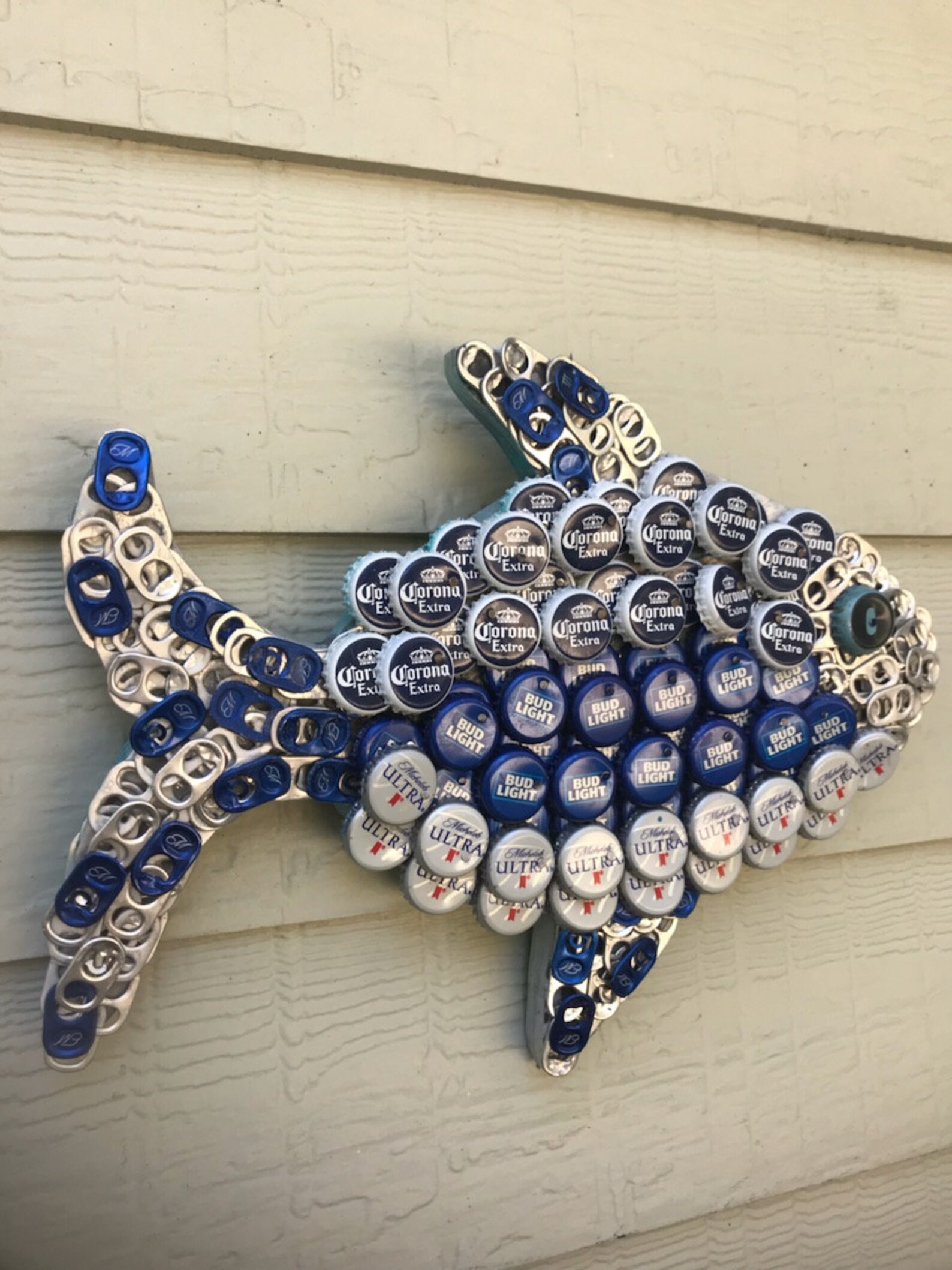 Bottle Cap Art - Classy Fish - Etsy