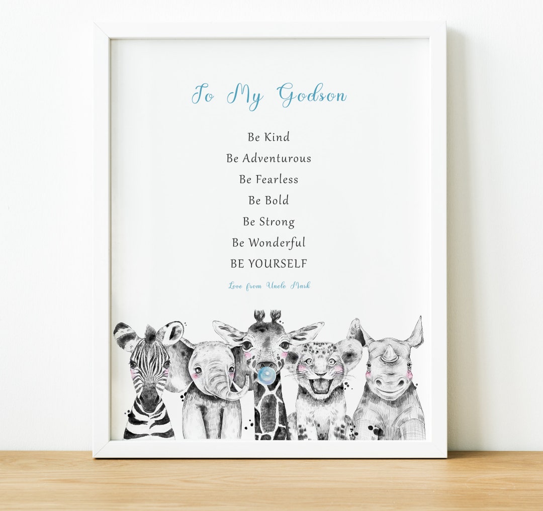 Personalised Godchild Gift, Goddaughter Christening Gift From Godmother ...