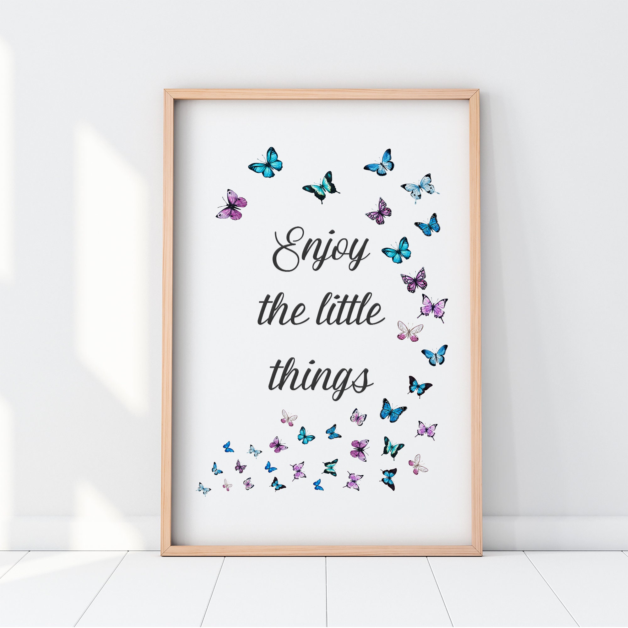 Printable Butterfly Poster Set of 4 Butterfly Art Print | Etsy