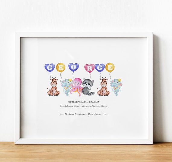 Custom Name Frame With Optional Light up Frame Personalised - Etsy