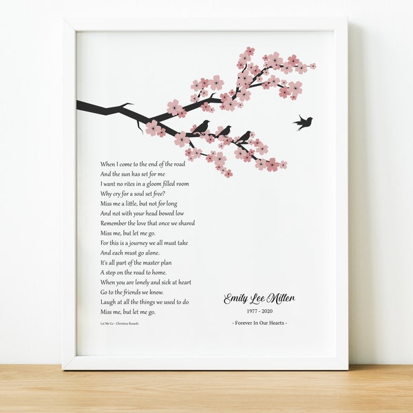 Memorial Poem - Etsy