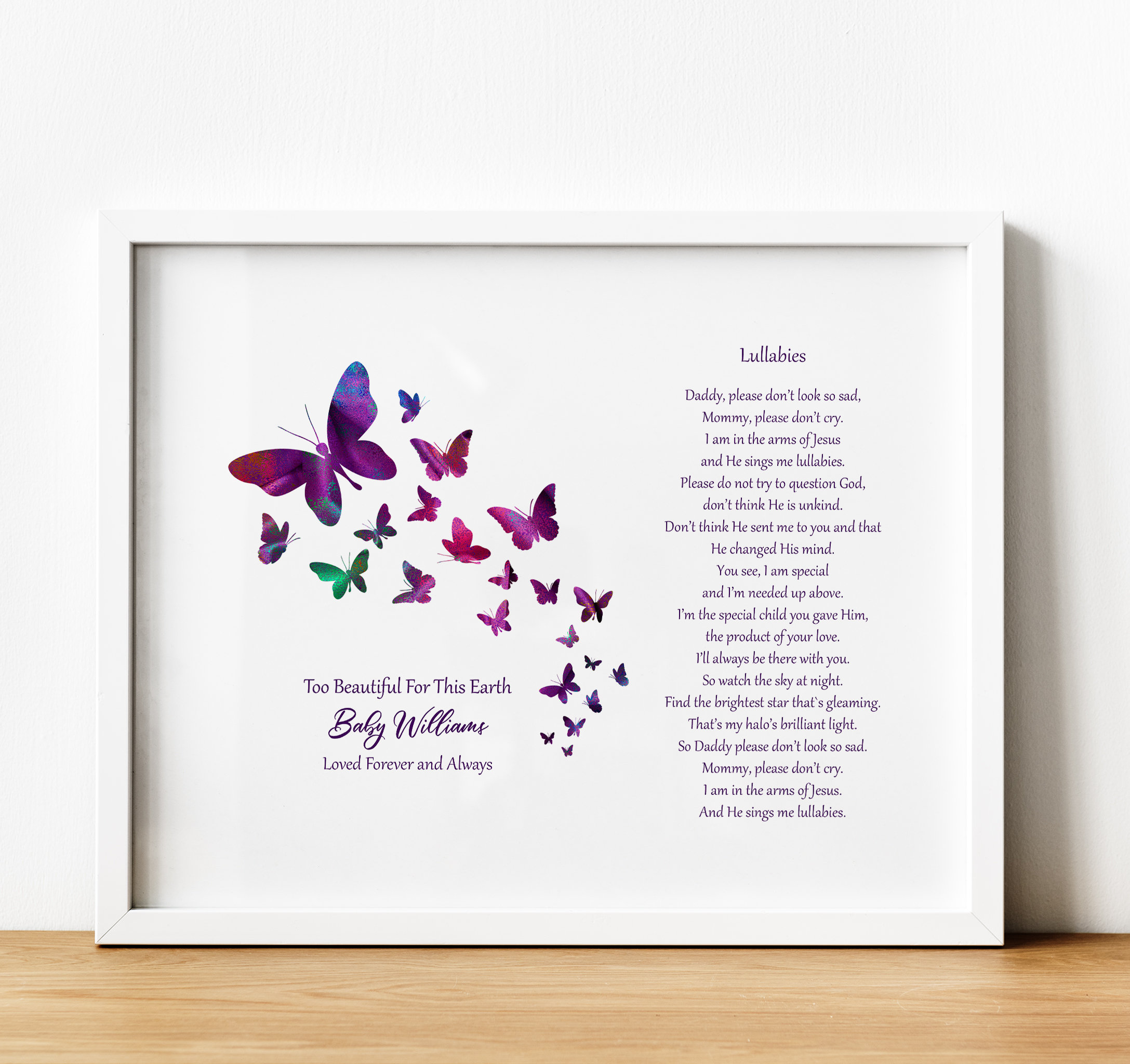Butterfly Bereavement Poetry