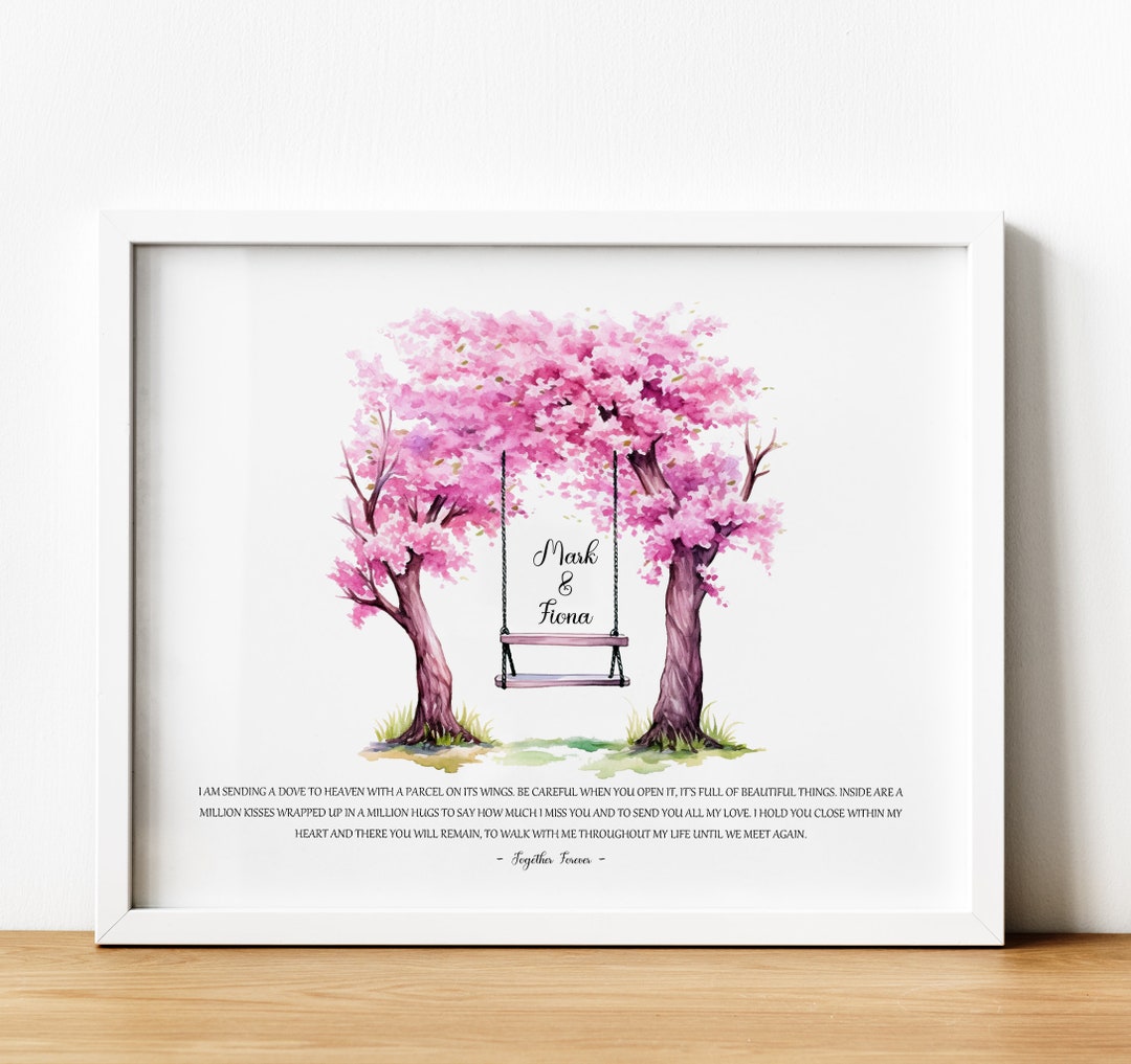 Personalised Condolence Gift, Custom Poem Print Sympathy Gift Loss of ...