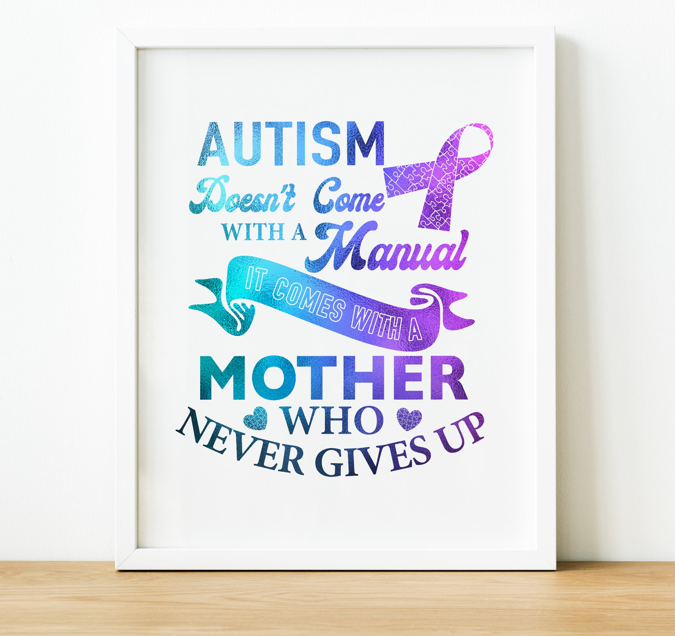 PRINTABLE Autism Awareness Poster Kids Playroom Decor | Etsy