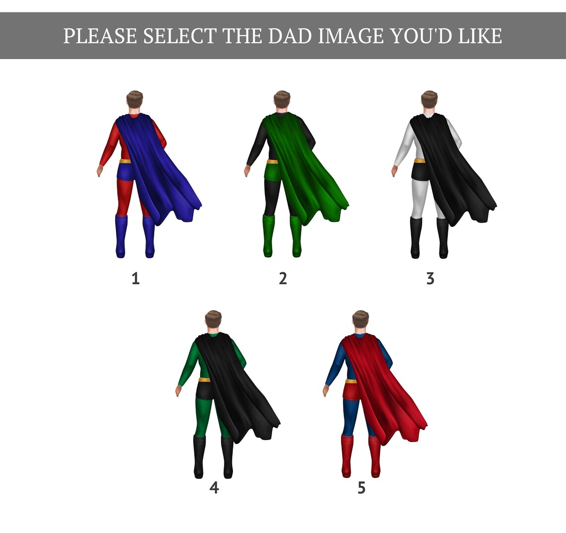 Personalised Superhero Daddy & Child Print Unique Fathers Day - Etsy
