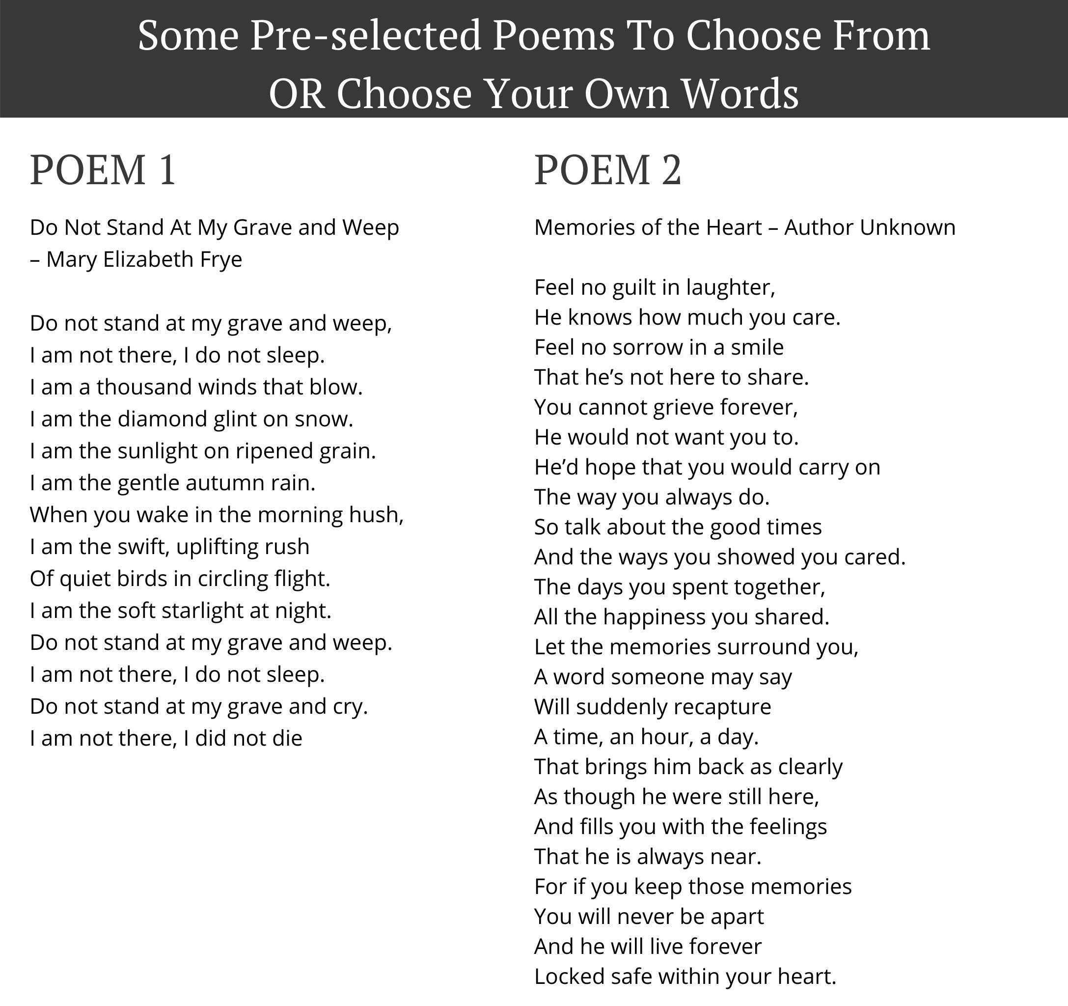 Personalised Feather Poem Print Bereavement Gift Memorial - Etsy UK