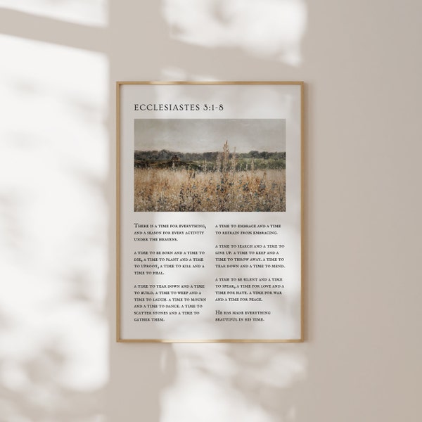Ecclesiastes Art - Etsy