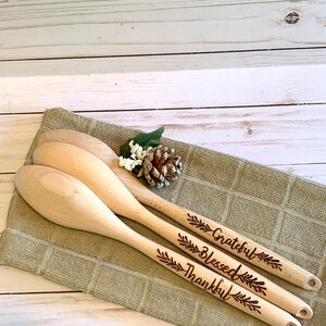 Personalized Laser Engraved Wooden Spoons Set of 3 - Etsy